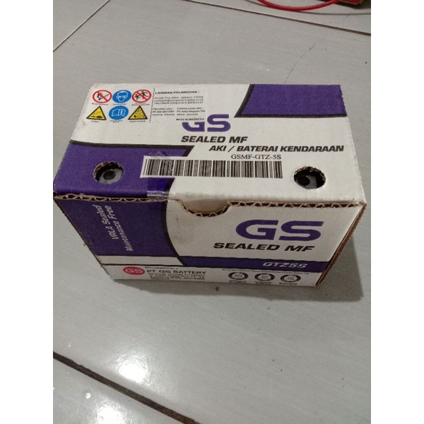 Jual AKI KERING GS GTZ5S VOLTAGE 12V -3,5Ah BEAT, BEAT FI, VARIO 110 ...