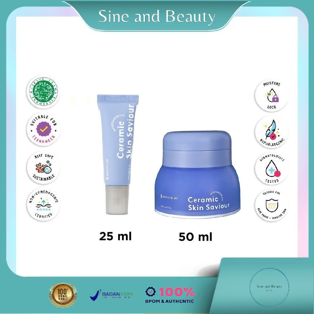 Jual SOMETHINC Ceramic Skin Saviour Moisturizer Gel 25 ml / 50 ml # ...