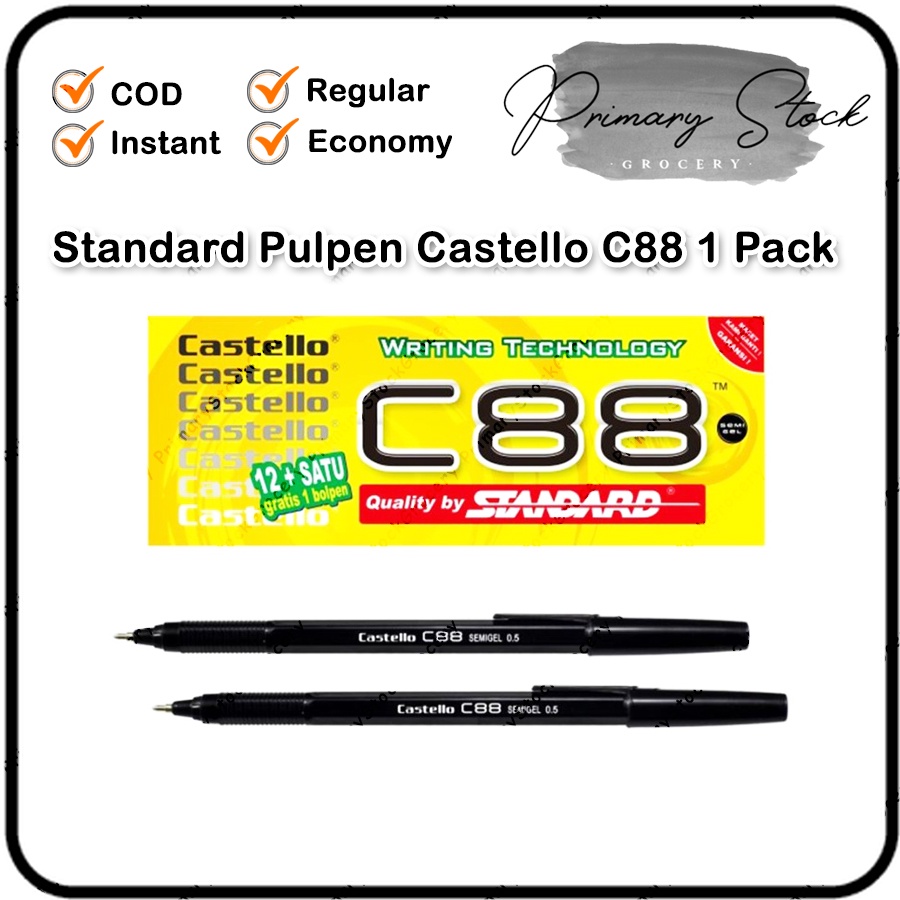 Jual Pulpen Standard C88 Bulpen Castello Bolpoin Castelo C 88 1 Pack | Shopee Indonesia