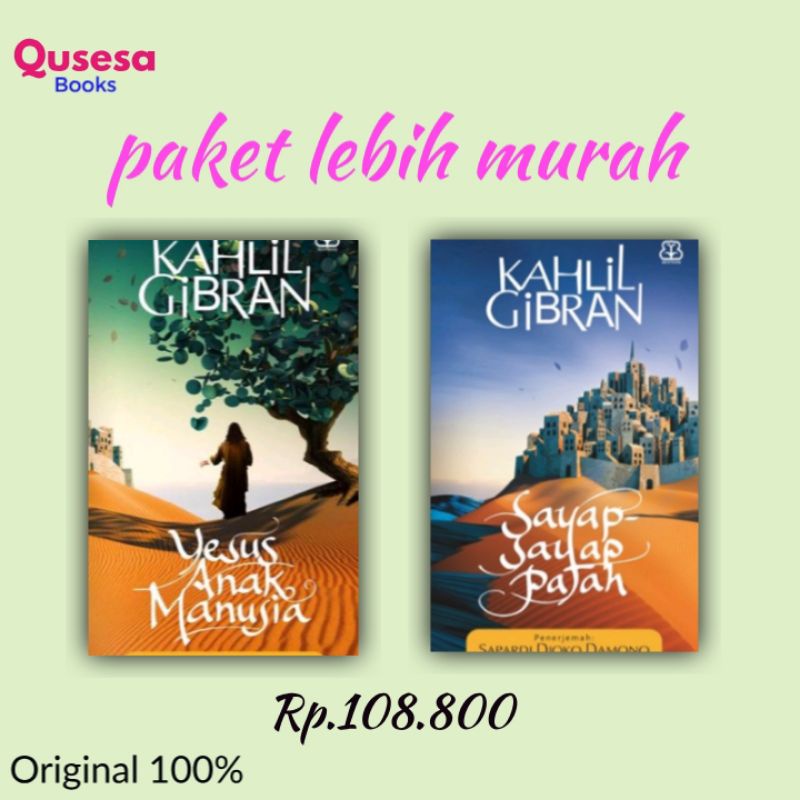Jual SAYAP-SAYAP PATAH & YESUS ANAK MANUSIA - Kahlil Gibran (original ...