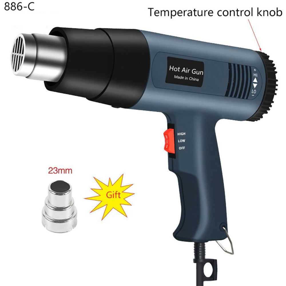 Jual Alat Pengering Udara Panas Heat Gun Hot Air Dryer 2000W | Shopee ...