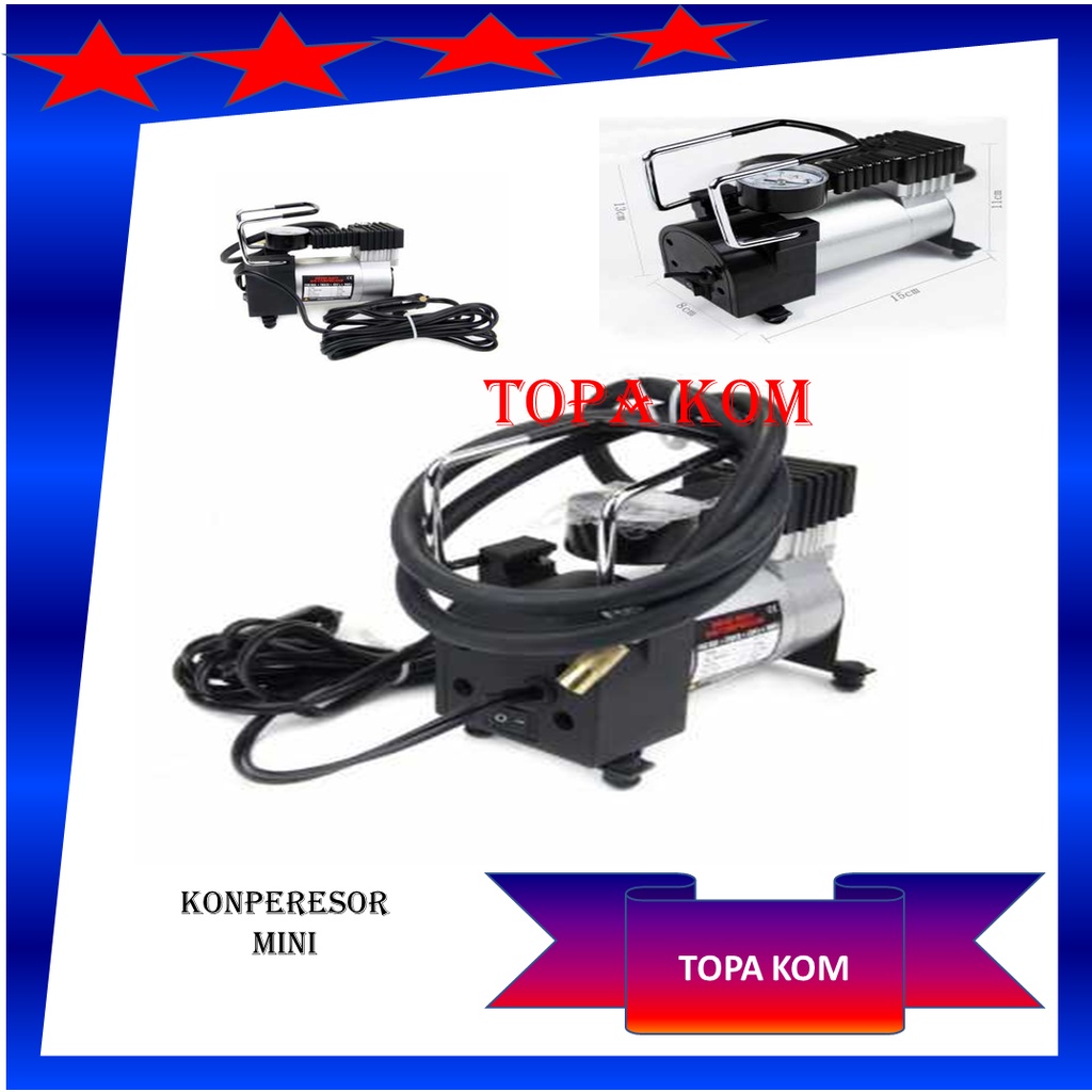 Jual Kompresor Angin Listrik Kompresor Mini Pompa Ban Mobil Motor ...