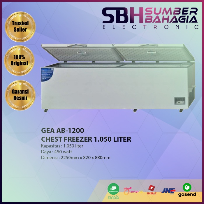 Jual GEA AB-1200 CHEST FREEZER 1.050 LITER (NEW) | Shopee Indonesia
