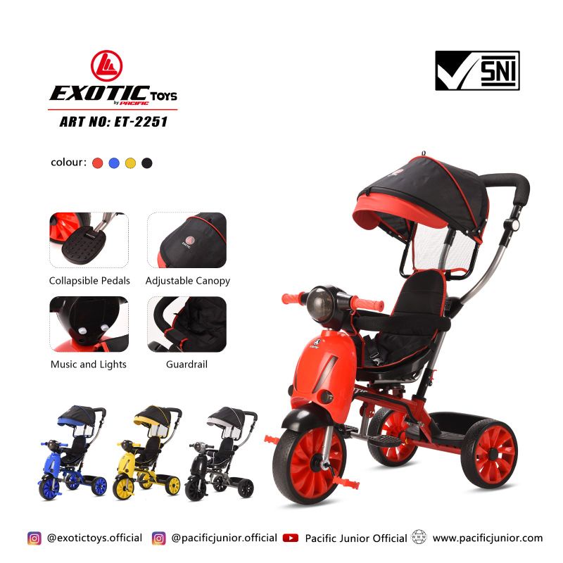 Jual Sepeda Roda Tiga Pacific Exotic ET - 2251/Tricycle Exotic/Sepeda ...