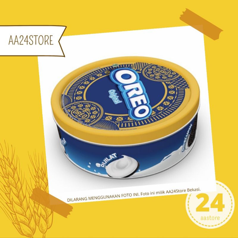 Jual Oreo Original Biskuit Sandwich Vanilla 142.5 gr / Biskuit Kaleng ...