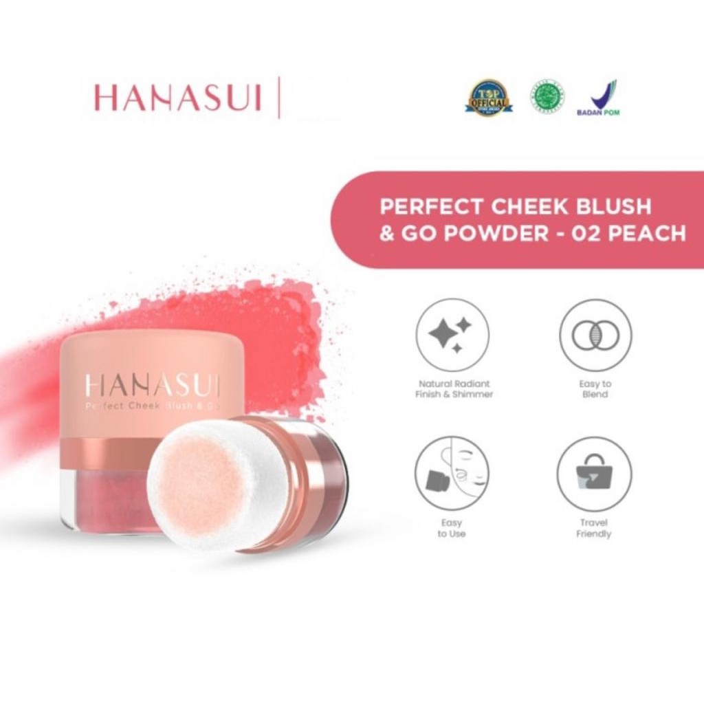 Jual Hanasui Blush On / Hns Kecantikan / Perfect Cheek Blush & Go ...