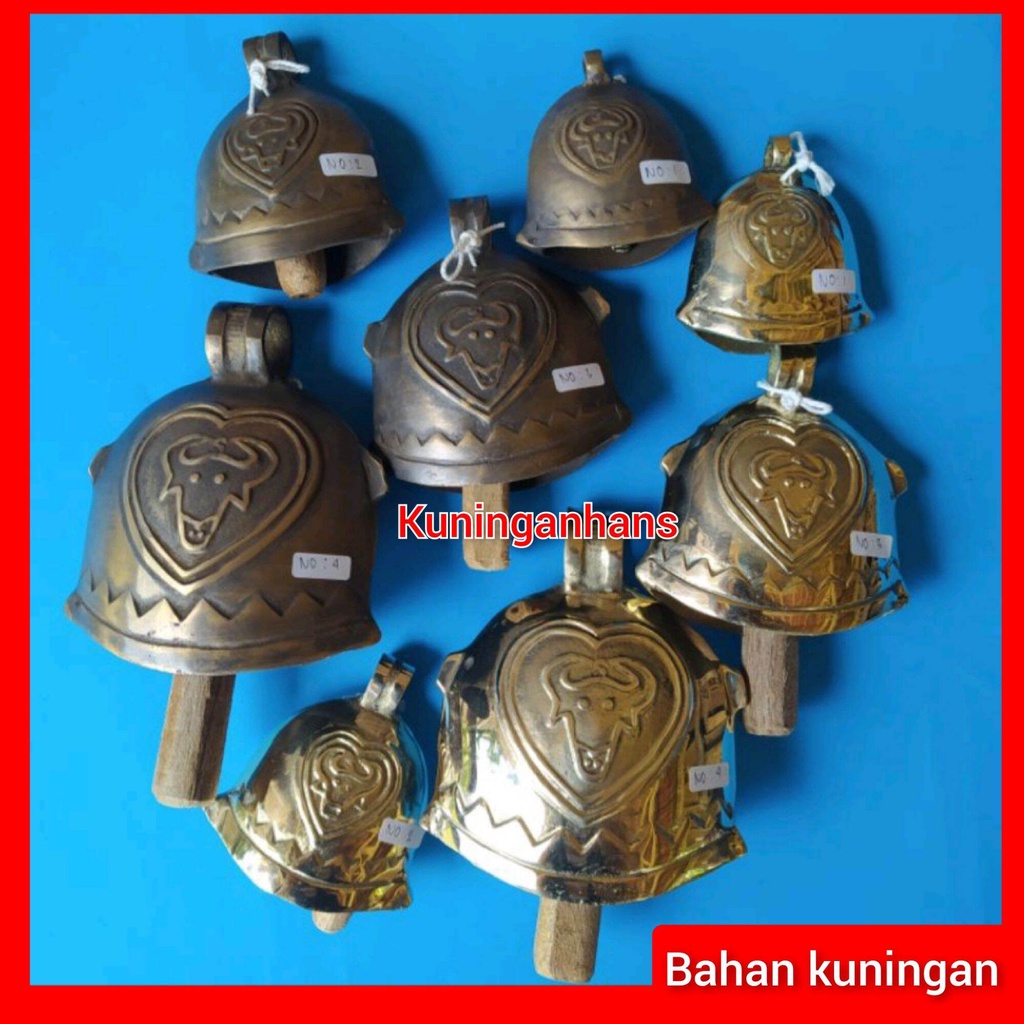Jual bandul bel lonceng sapi no. 3 ( 10 cm x 10,5 cm) kluntungan ...