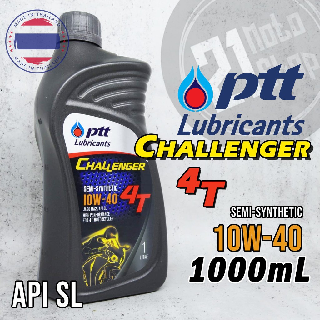 Jual PTT Challenger 4T Semi Synthetic 10W40 1 Liter Original 21motoshop ...