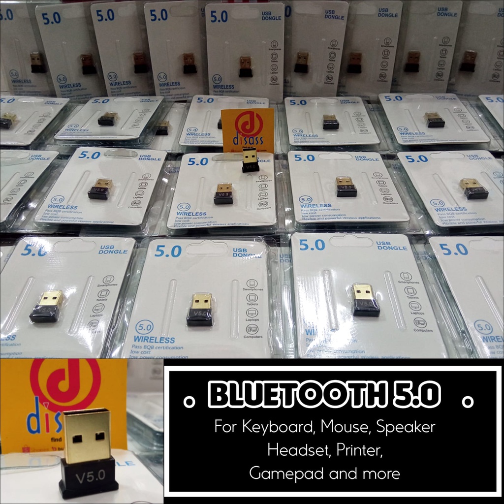 Jual USB BLUETOOTH 5.0 DONGLE USB VERSI 5.0 GOLD PLATED - DISASS JOGJA ...