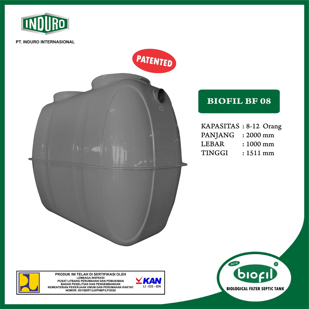 Jual Biofil Septic Tank atau Tangki Septik Biofil BF 08 AT | Shopee ...