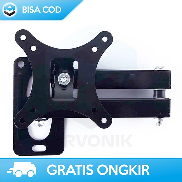 Jual PAKET BRACKET TV MONITOR METAL 100X100 PITCH 26 INCH KIT SET BAUT ...
