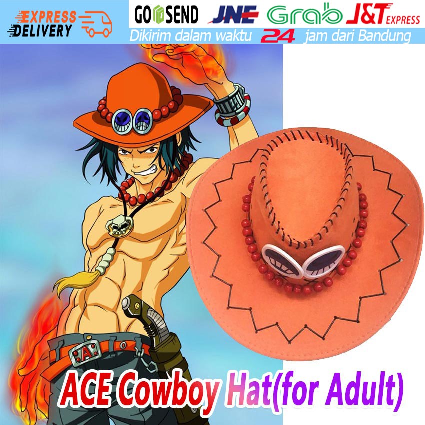 Jual Topi Koboi ACE Portgass D ACE Karakter Anime One Piece Luffy's ...