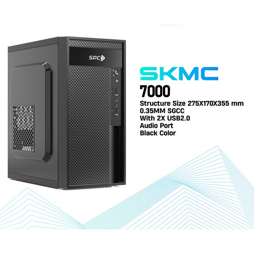 Jual CASING PC CASE STANDAR MURAH SPC SKMC SERIES + INCLUDE PSU 450WATT ...