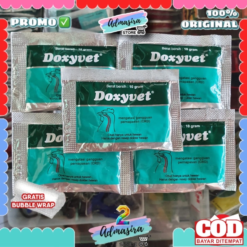 Jual DOXYVET 5 gram 10 gram Medion obat saluran pernafasan ayam ...