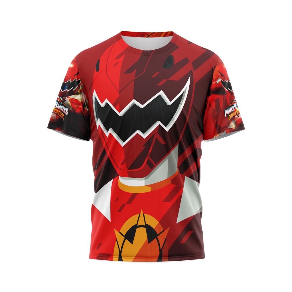 Jual Baju Kaos TShirt Pria Superhero Power Ranger Dino 02 Full Printing ...
