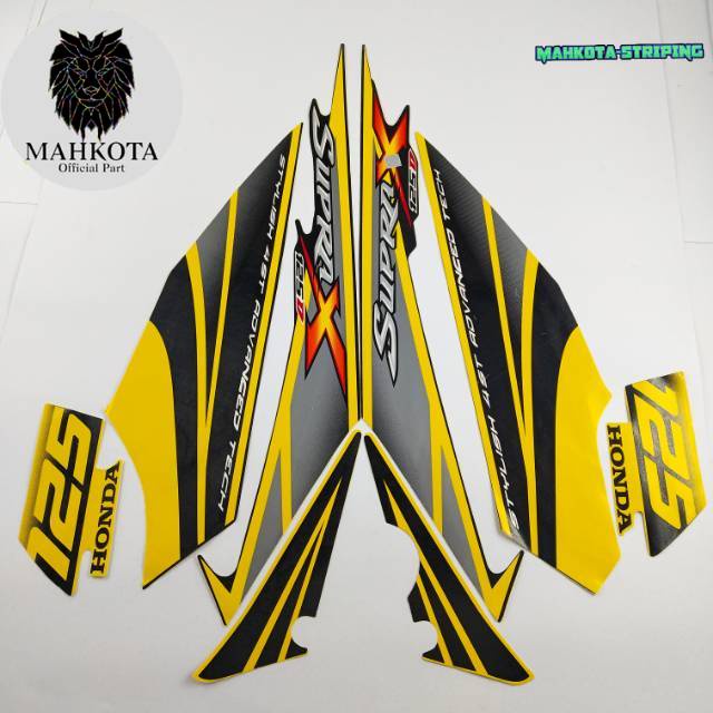 Jual Striping Stiker Polet Sepeda Motor List honda supra x 125 d 2007 ...