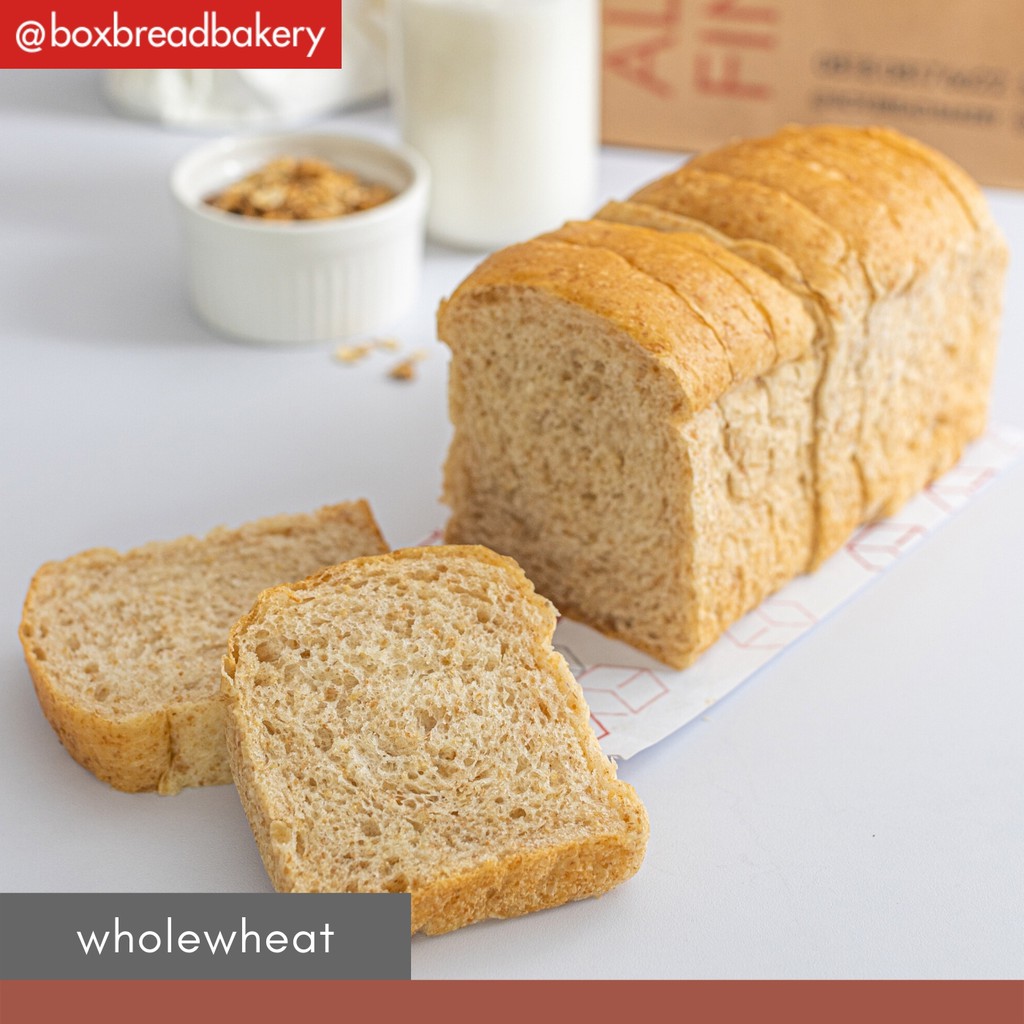 Jual Roti Gandum Utuh Whole Wheat Bread - BoxBread | Shopee Indonesia