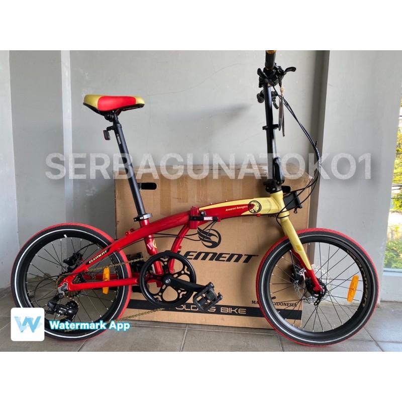 Jual Sepeda Lipat Element ECOSMO MARVEL IRON MAN | Shopee Indonesia