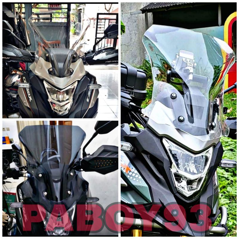 Jual VISOR CB150X MODEL BMW. WINDSHIELD CB150X TIPE BMW | Shopee Indonesia