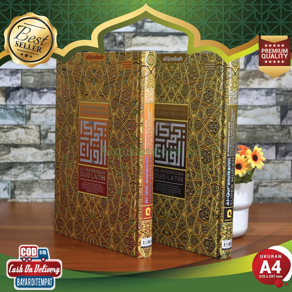 Jual 21x30cm / Al Quran Al Madrasah Duo Latin A4 Al Quran Belajar Super ...