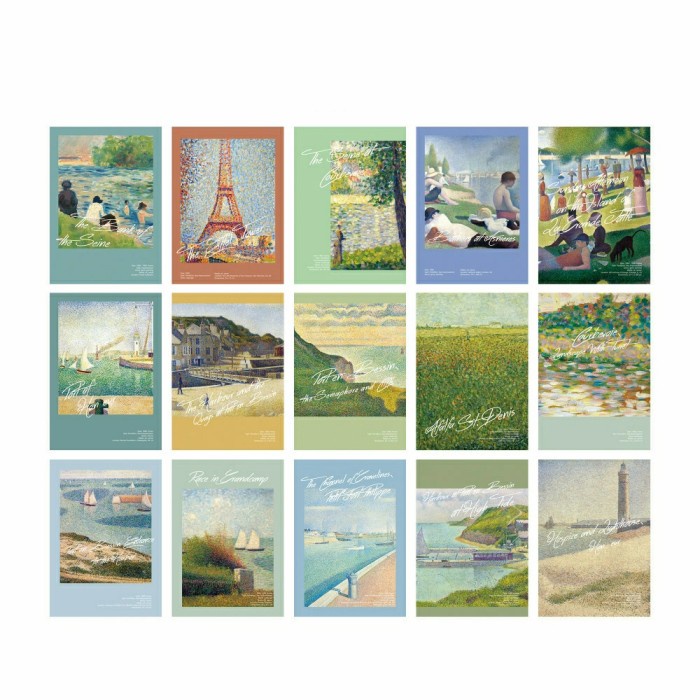 Jual Koleksi 15 Lembar Kartu Pos / Postcard Bertema Lukisan Georges ...