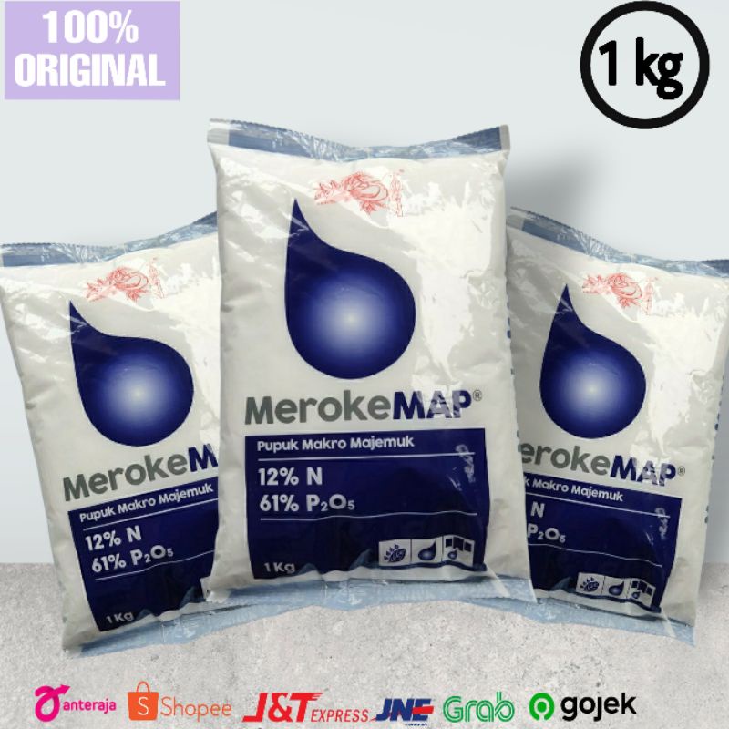 Jual Pupuk Meroke MAP HIDROPONIK MONO AMONIUM PHOSPATE ORIGINAL 1KG ...