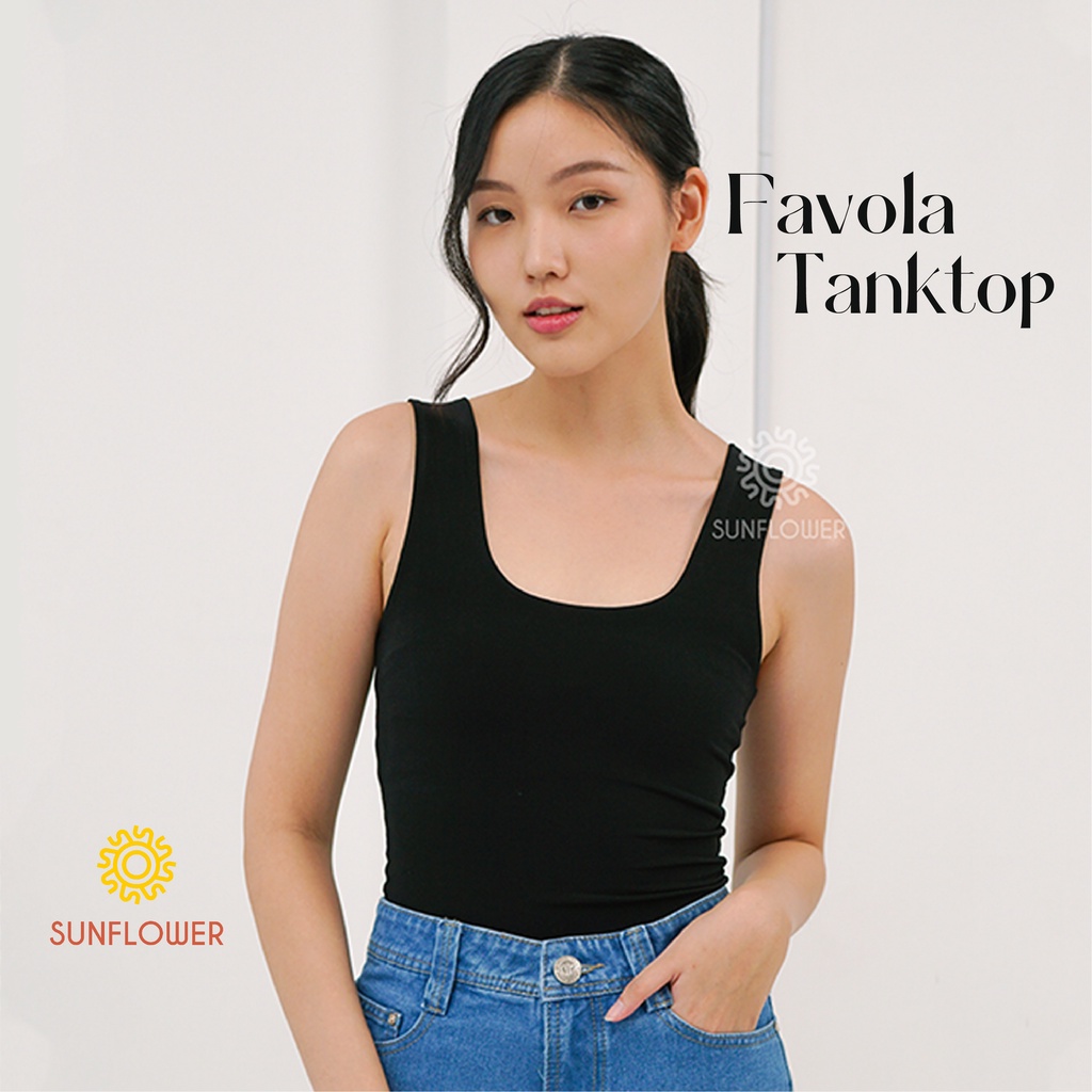 Jual Favola Seamless Tanktop Hitam Atasan Wanita Tengtop Wanita Terbaru ...