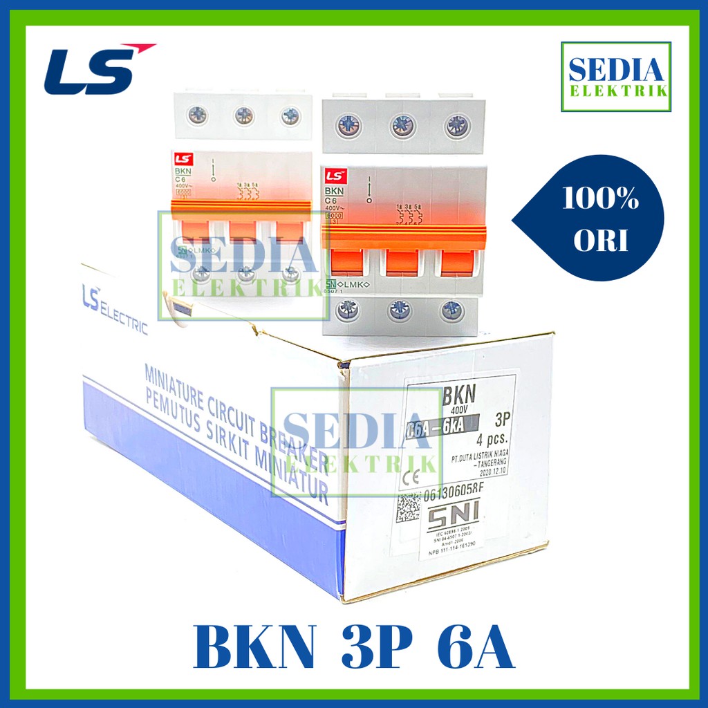 Jual MCB BKN LS 3Phase 3P 6A | Shopee Indonesia
