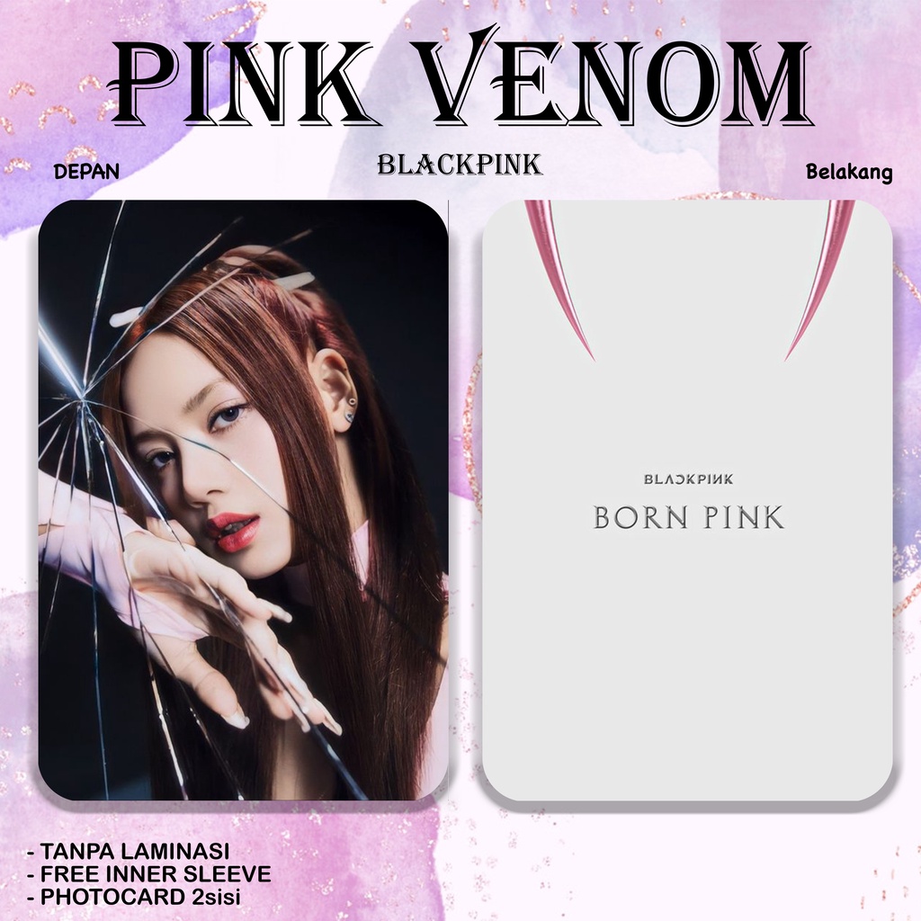 Jual PHOTOCARD BLACKPINK PINK VENOM | Shopee Indonesia