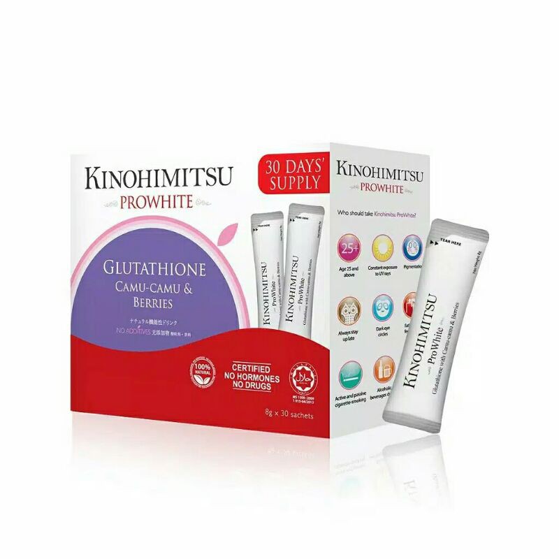 Jual ORIGINAL kinohimitsu prowhite glutathione kinohimitsu pro white ...