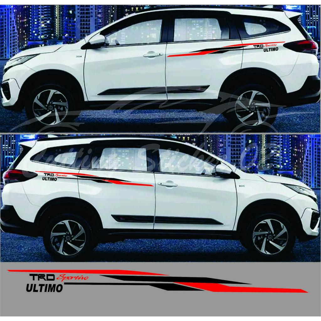 Jual sticker mobil toyota rush trd sportivo stiker mobil toyota rush ...