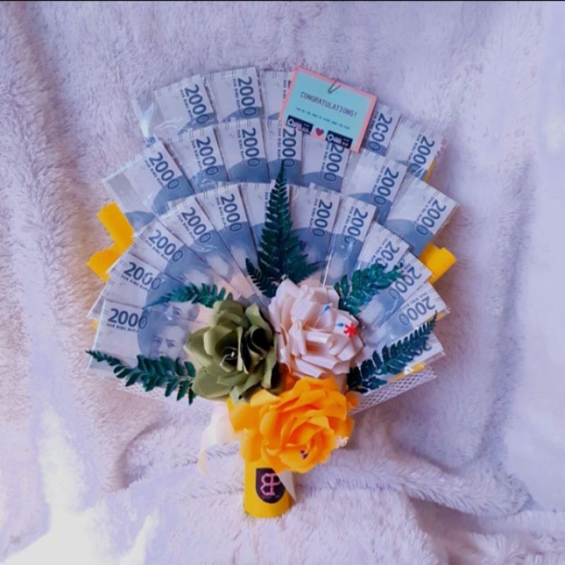 Jual Bucket Bunga Uang ( Asli, Nominal 50rb ) | Shopee Indonesia