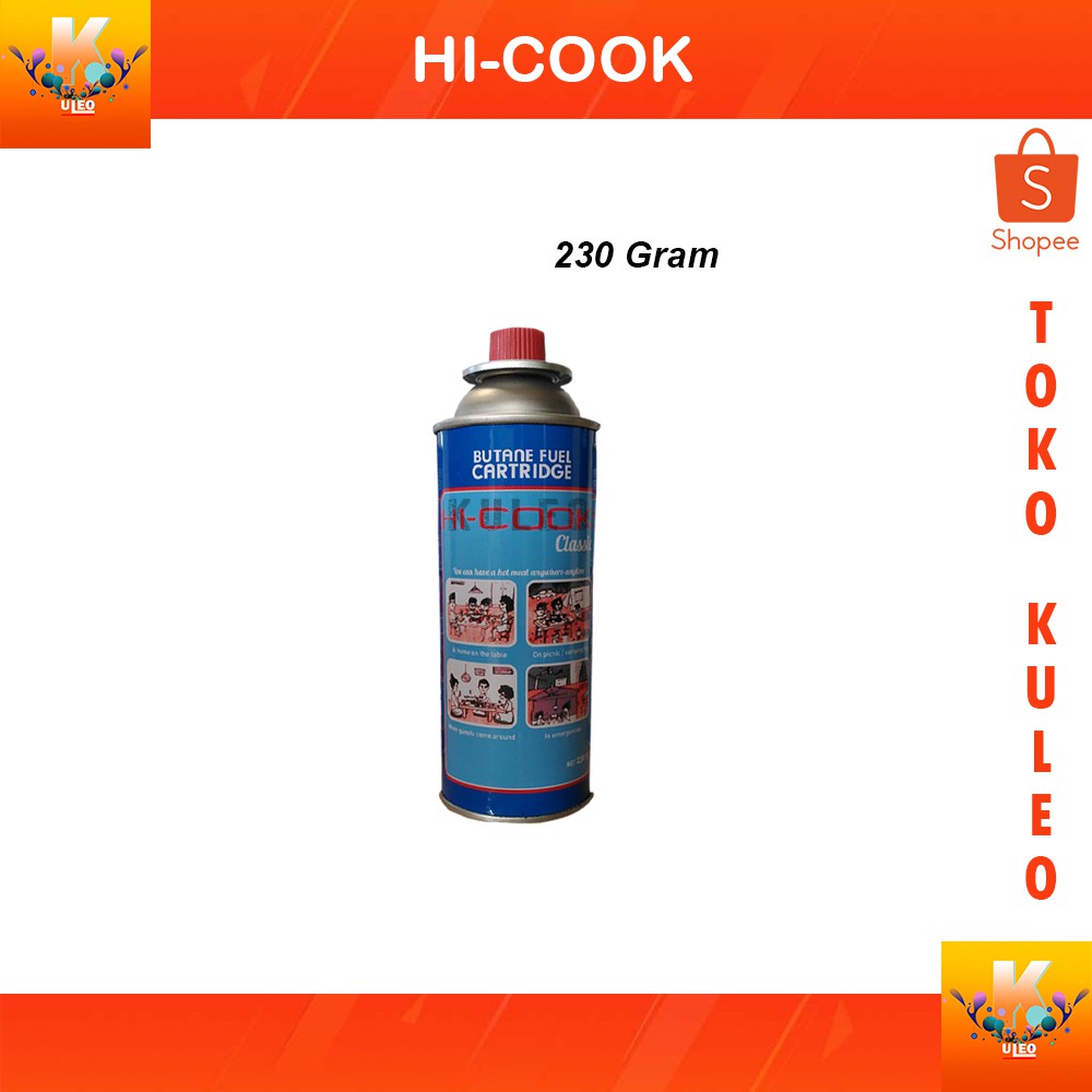 Jual HI-COOK / GAS HI-COOK / Hicook 230gram / Tabung GAS Portabel ...