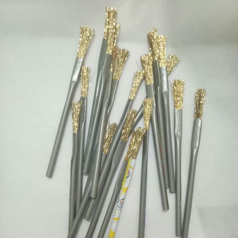 Jual sikat kawat kecil 16cm sikat stik besi sikat motor sikat kuningan ...