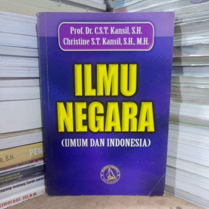 Jual Ilmu Negara Umum Dan Indonesia-Prof Dr CST Kansil Sh | Shopee ...