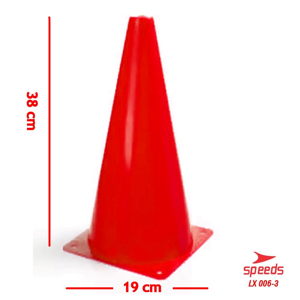Jual SPEEDS Cones cone kerucut/kun full 47 cm isi 1 Rapat untuk latihan bola/sepatu roda dan ...