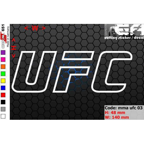 Jual ea cutting sticker / decal Code: mma ufc 03 ( mma ) | Shopee Indonesia