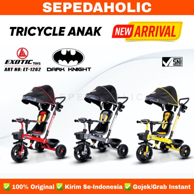 Jual Sepeda Roda Tiga 3 EXOTIC ET 1262 / 1261-1 Batman Dark Knight ...