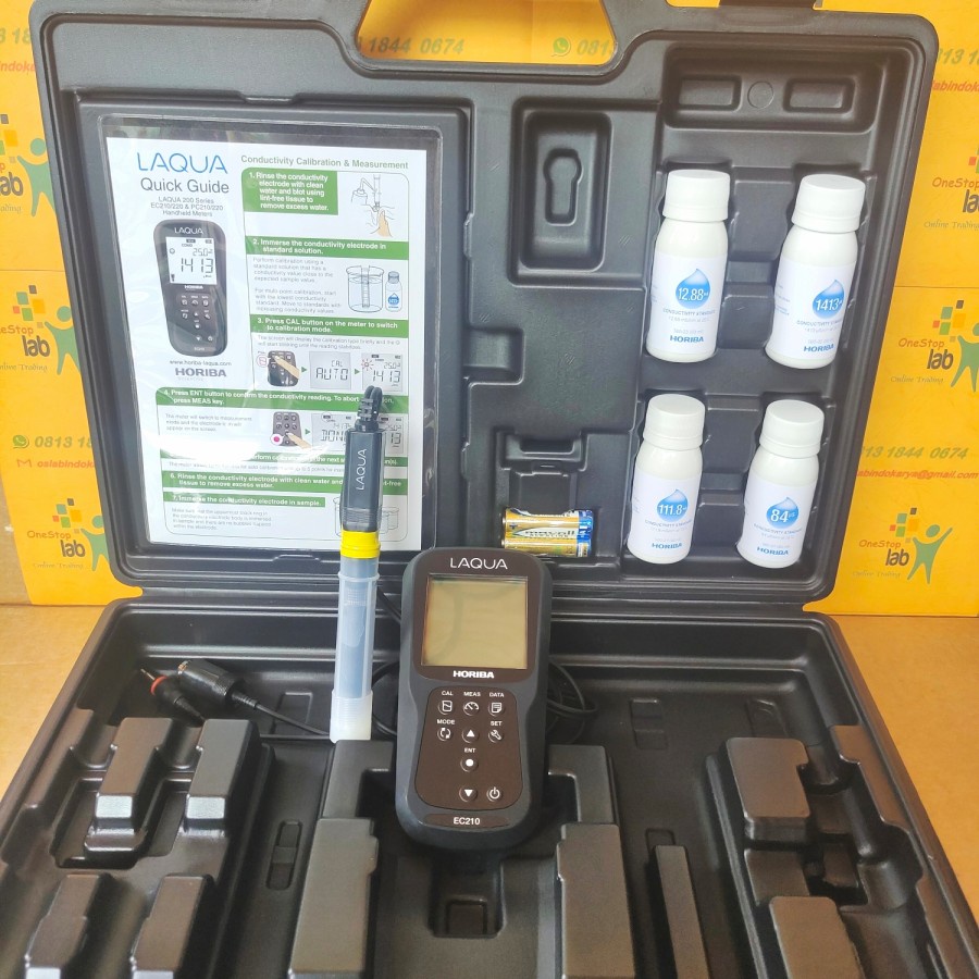 Jual HORIBA LAQUA EC210-K Conductivity meter /TDS/Res/Sal/Temp portable ...