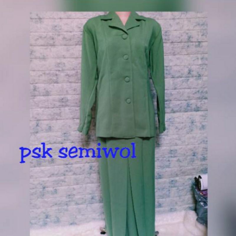 Jual seragam psk persit semiwol muslim psh satu stel | Shopee Indonesia
