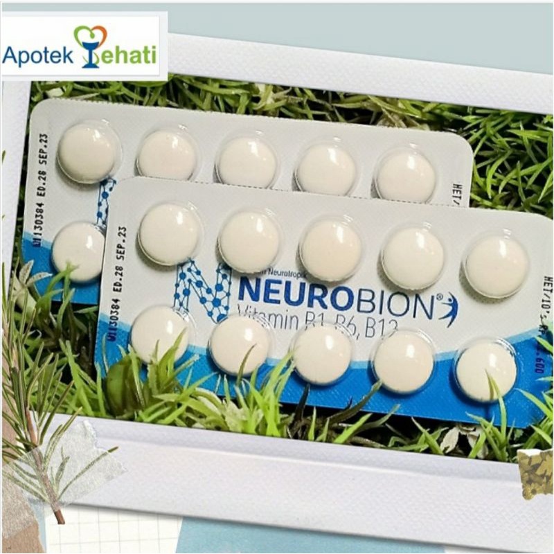 Jual Neurobion Tablet Vitamin B1 B6 & B12 per Strip Vitamin Neurotropik ...