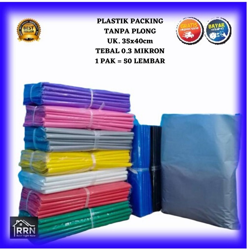 Jual PLASTIK PACKING UK. 35x40 tebal 0,3 mikron isi 50/plastik packing ...