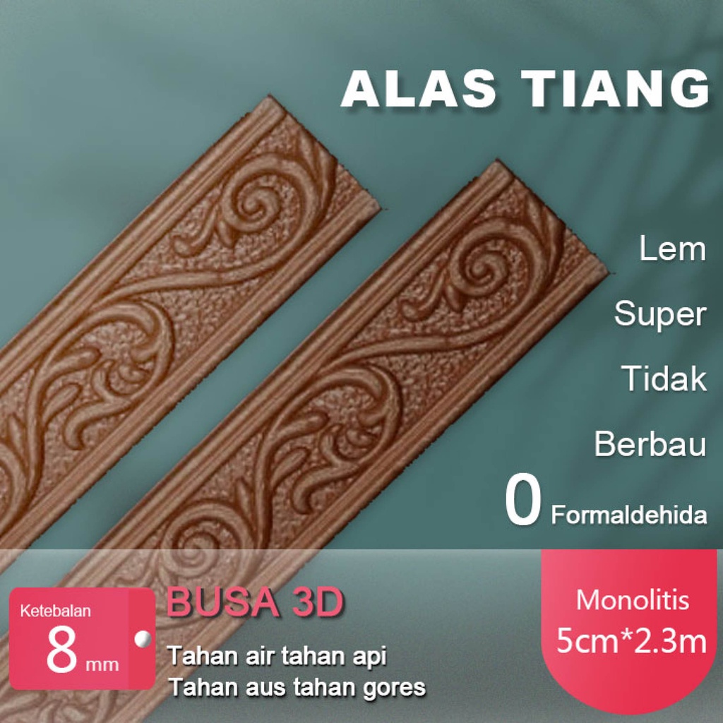 Jual [Pabrik premium] 3D List Wallpaper Dinding Stiker Border Wallfoam ...