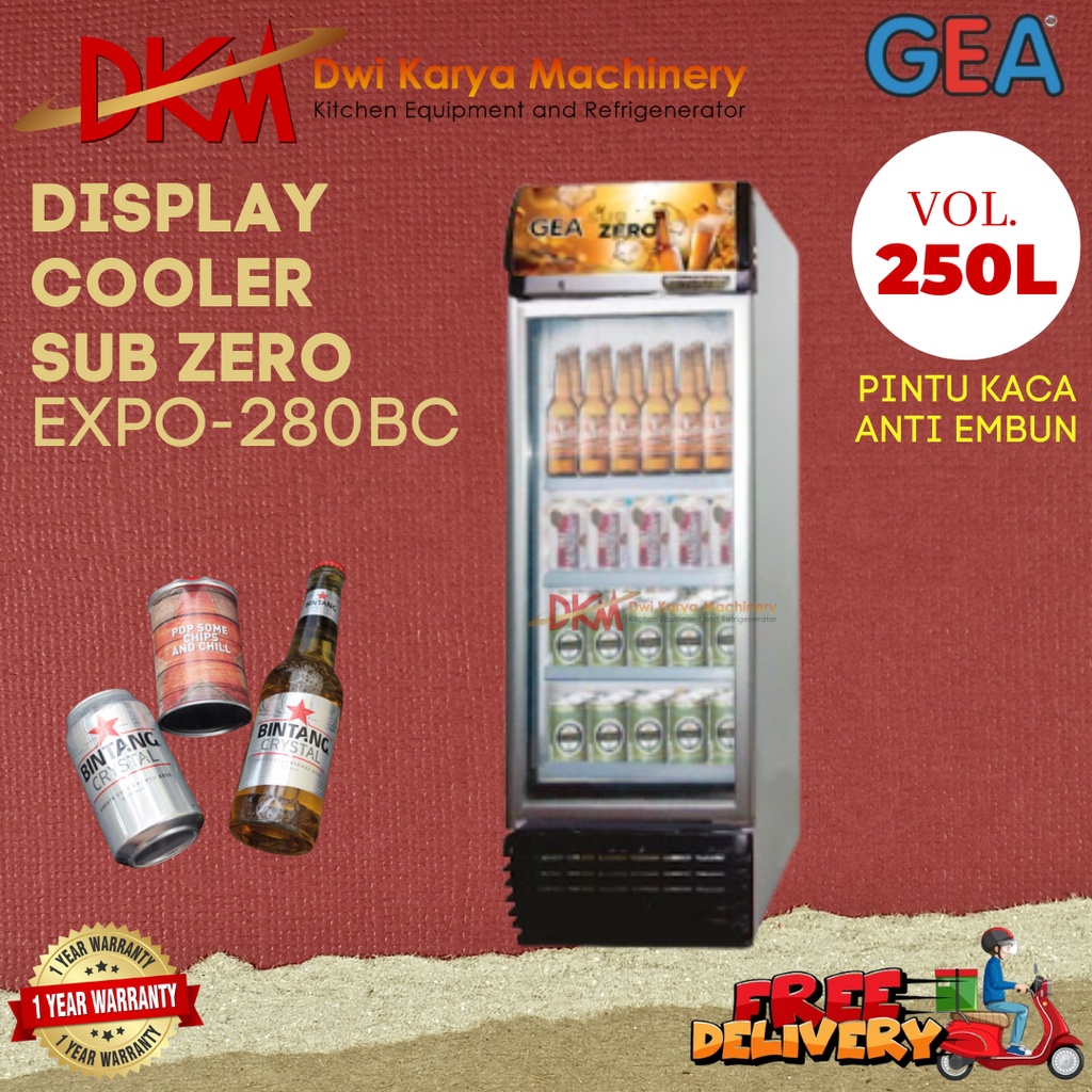 Jual LEMARI PENDINGIN MINUMAN/ BIR BEER GEA EXPO-280BC | Shopee Indonesia