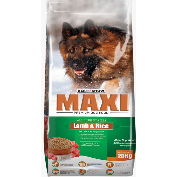 Jual Best In Show Maxi Dog Lamb & Rice 20kg | Shopee Indonesia