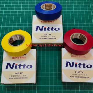 Jual Isolasi Nitto / Isolasi Listrik Nitto Hitam Merah Biru Kuning ...