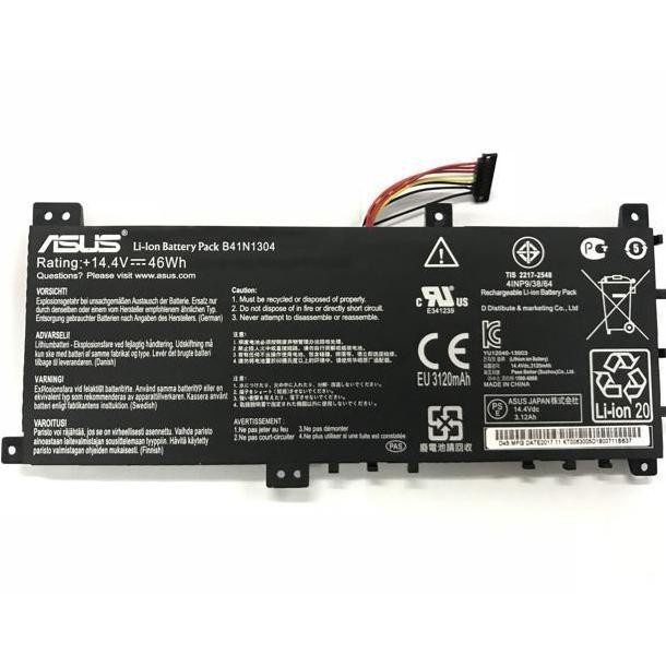 Jual Baterai Battery Laptop Original Asus VivoBook A451L A451LN A451LD A451LB S451 B41N1304 ...