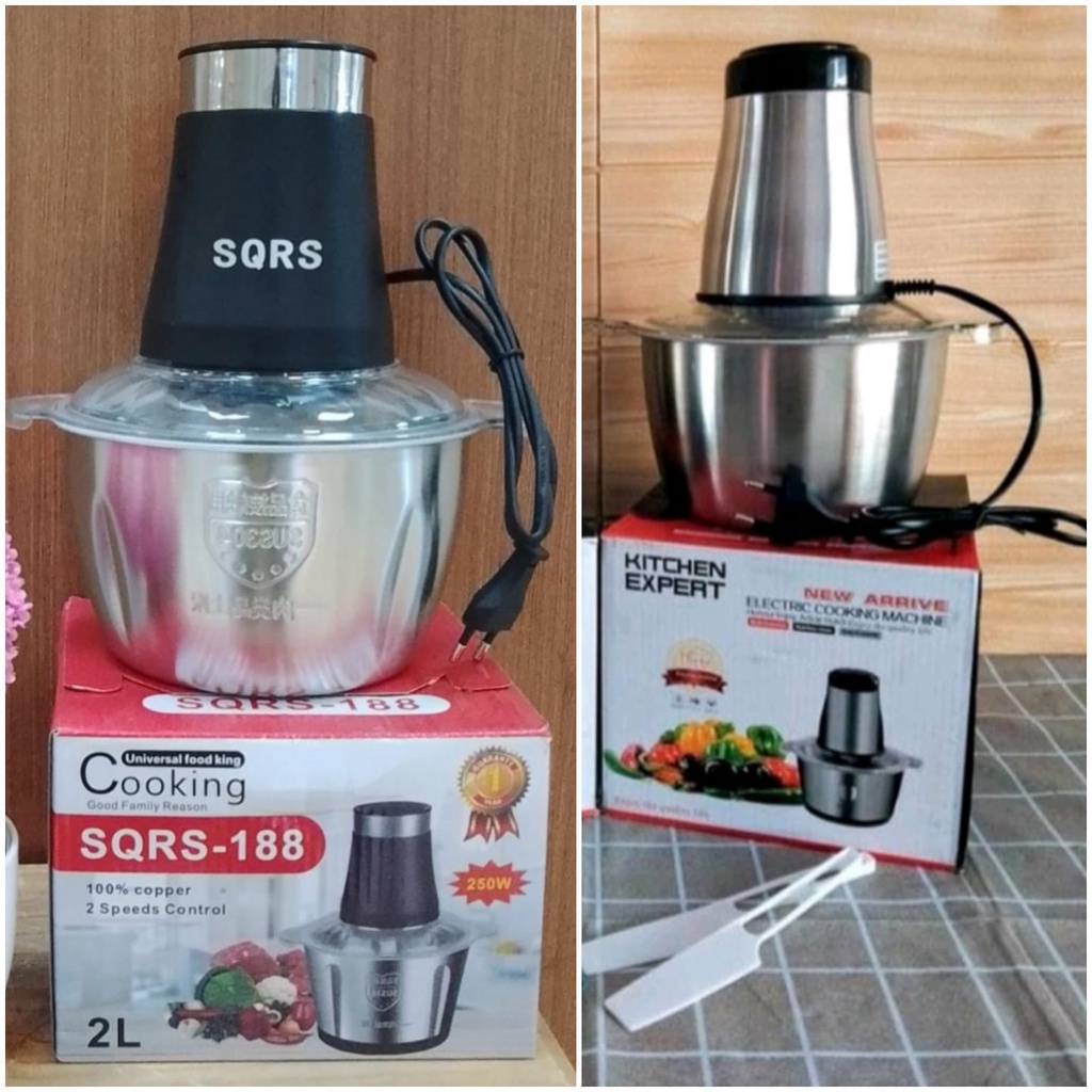 Jual (fashionstar9) Blender Chopper 2L Mesin giling Daging Stainless ...