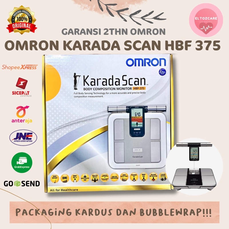 Jual timbangan omron karada scan HBF 375 Body Fat Composition Monitor ...