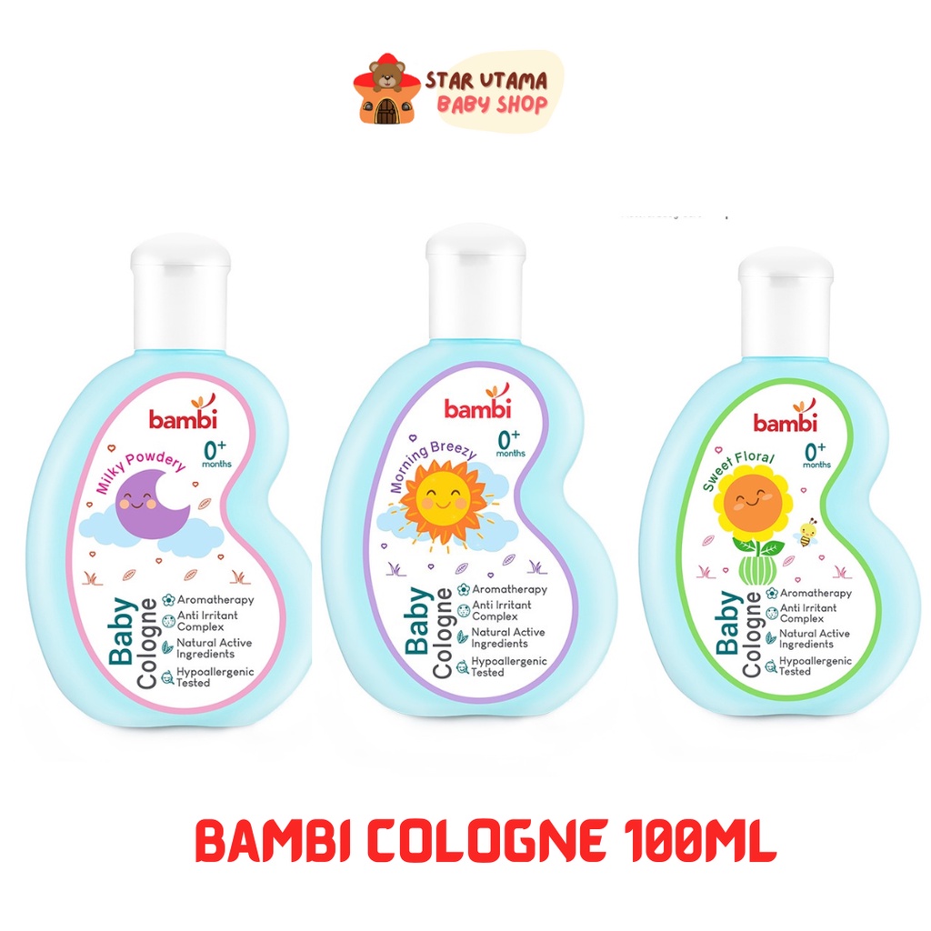 Jual Bambi Baby Cologne 100ml / Parfum minyak wangi anak bayi Morning ...